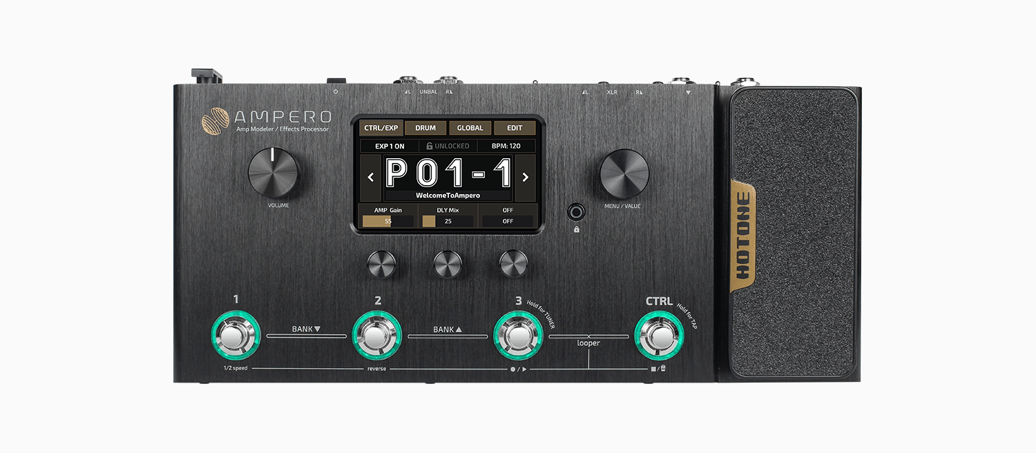 Ampero MP-100 Black: A Pedaleira de Guitarra Definitiva
